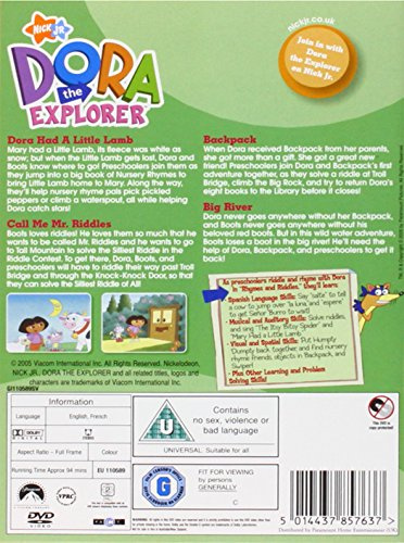 Dora The Explorer Rhymes And Riddles Vhs