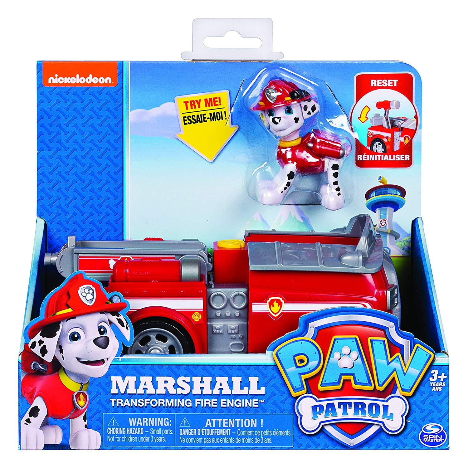 Paw Patrol Backpack With Water Gun Marshall Toy Guns